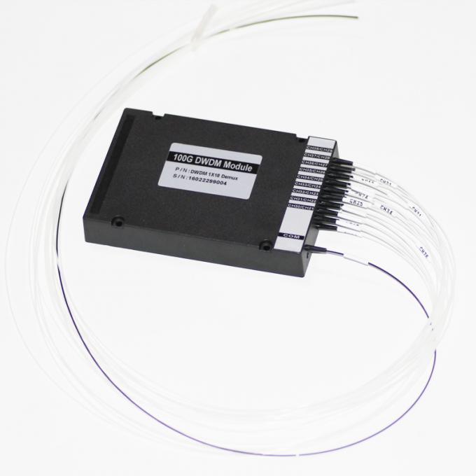 100G DWDM الألياف البصرية كابل Mux Demux Module / 40CH Awg Arrayed ...